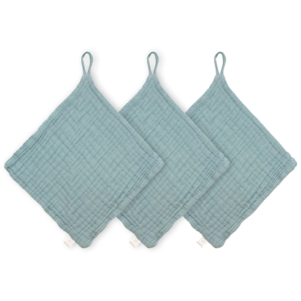 Bath - Washcloth 3 Pack - Steel – Livi Littles