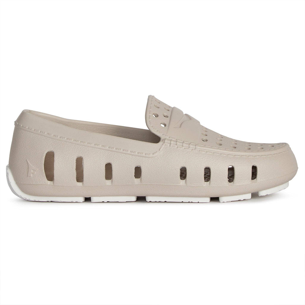 Prodigy Floafer in Bone + Bright White Floafers – Livi Littles