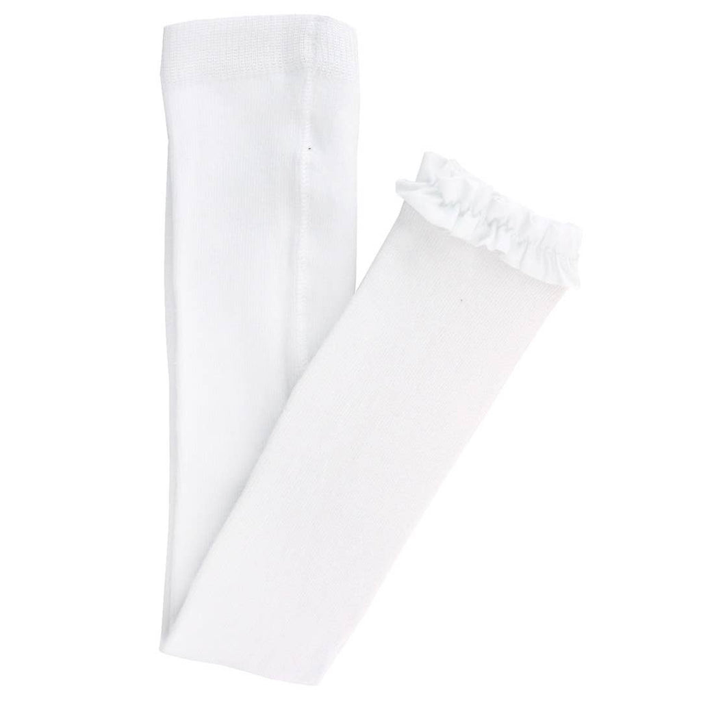 White Footless Ruffle Tights – Livi Littles